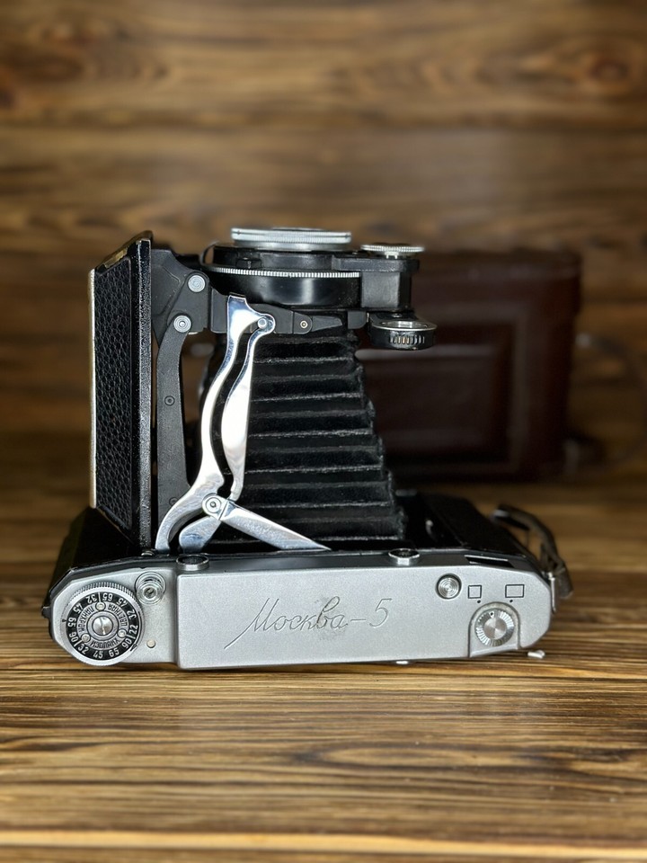 Soviet Camera Moskva-5 6x6cm 6x9cm Lens INDUSTAR-24 f3.5/105mm with ...