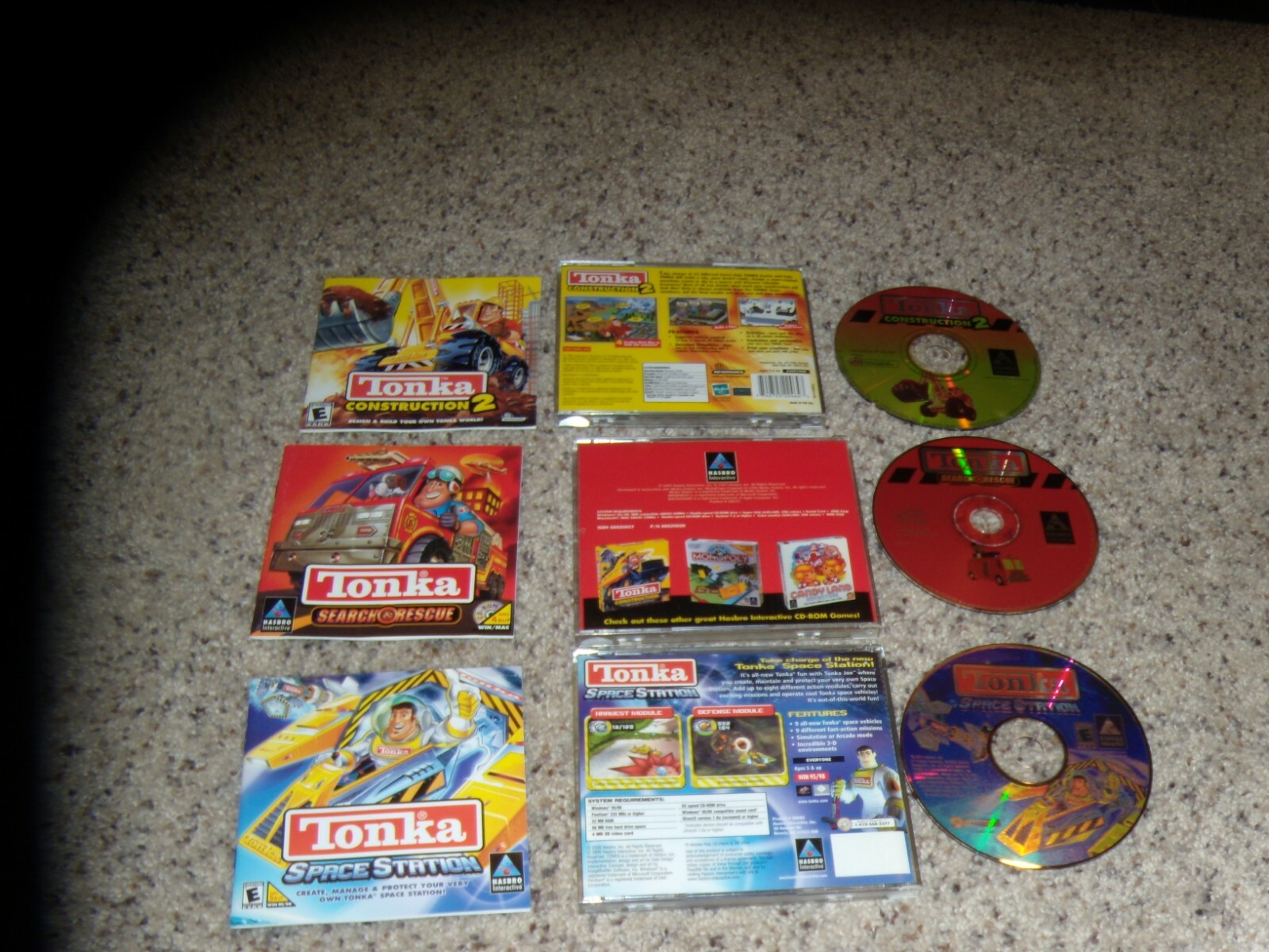 Lot of 3 Tonka PC Games - Construction 2, Search & Rescue and Space ...