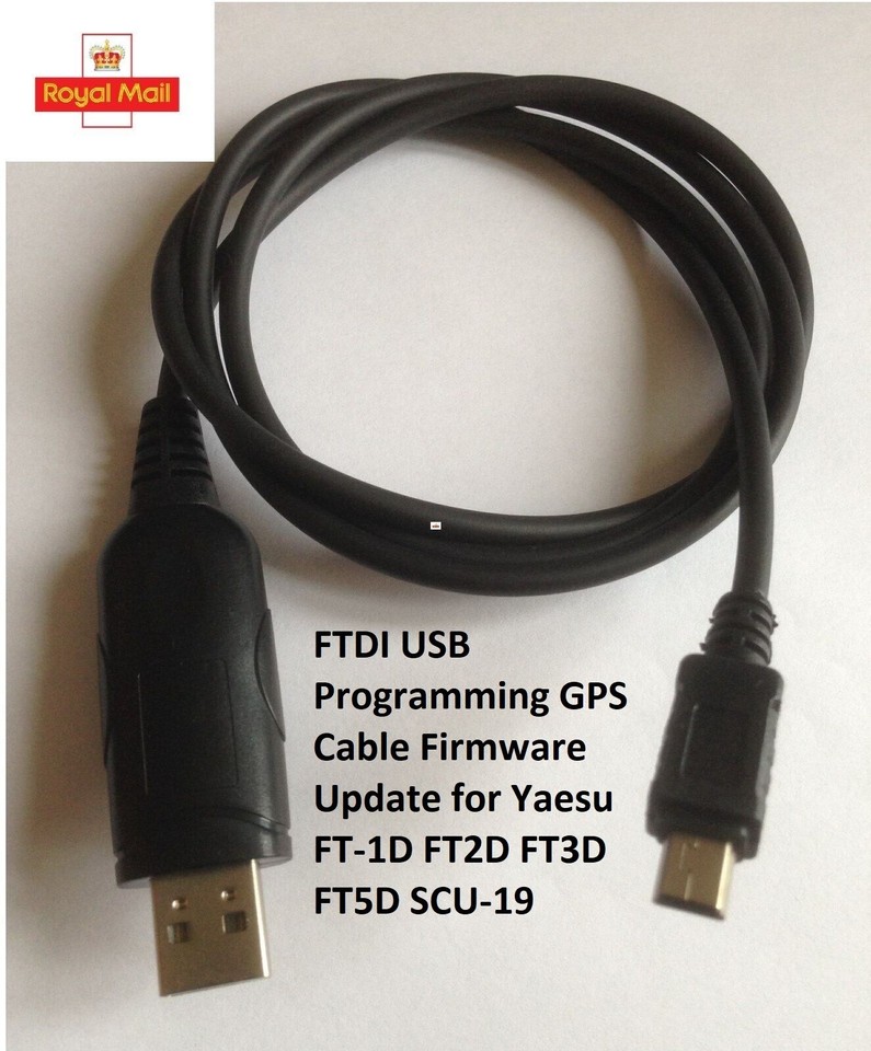 FTDI USB Programming GPS CAT WiresX cable Yaesu FT2D FT2DR FT2DE SCU-19 ...