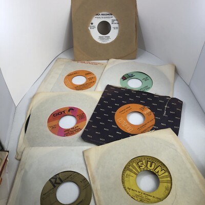 Lot of 7 different Country vinyl records 45 RPM as shown | eBay