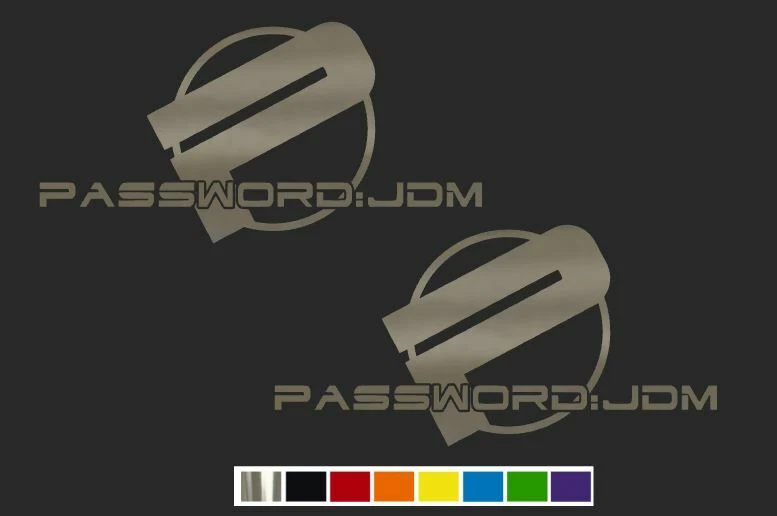 Password Jdm Decal