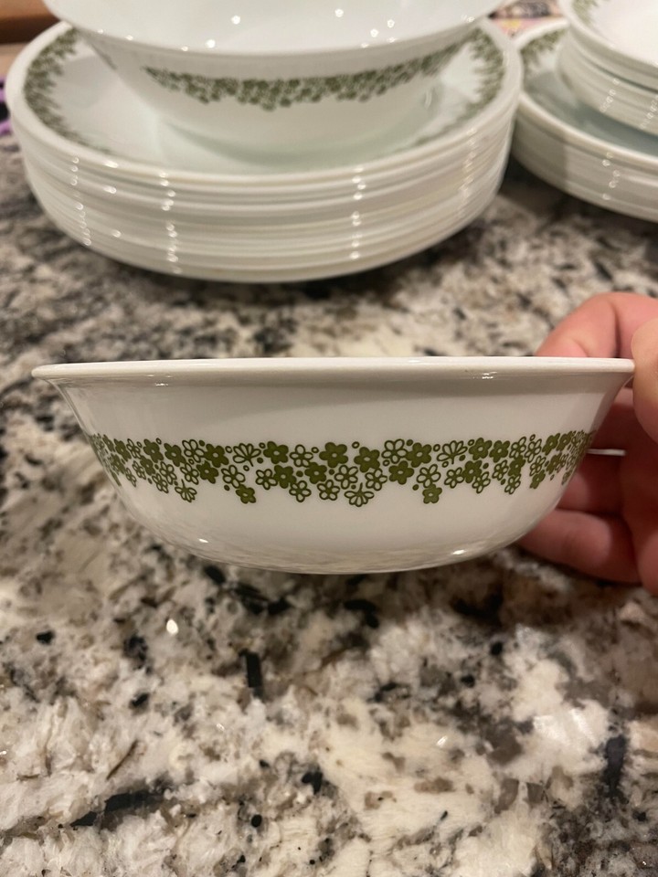 Vintage Corelle Spring Blossom Green (Crazy Daisy) Dinnerware Single ...