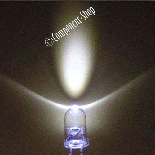 WHITE Ultra-Bright 8mm LEDs Pack of 10. UK Seller | eBay UK