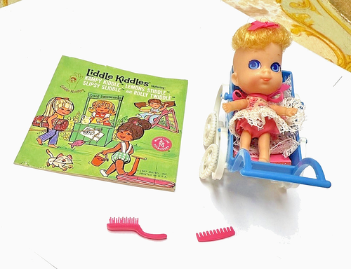 OLD Mattel 1967 Sears Exclusive HTF Liddle Kiddles Baby Liddle Complete ...