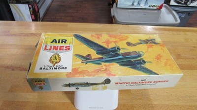 NOS Air Lines Martin Baltimore Bomber Model Airplane 1/72 SEE PICS FREE ...