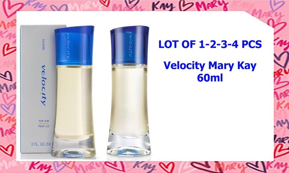 LOT OF 1-2-3-4 PCS Mary Kay Velocity for Him Men`s Cologne 2 Oz/59ml ...