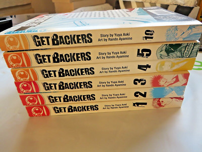 6 set lot Getbackers by Yuya Aoki Rando Ayamine Graphic Novels manga 1 ...
