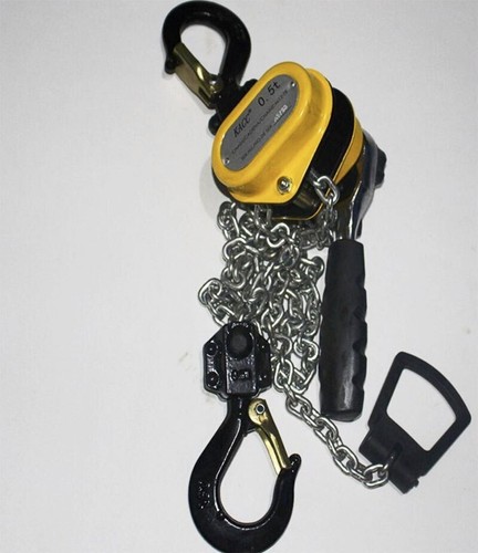 Mini Hand Chain Hoist Hook 0.5 Ton Chain Length 1.5Meter/3Meter Lift ...