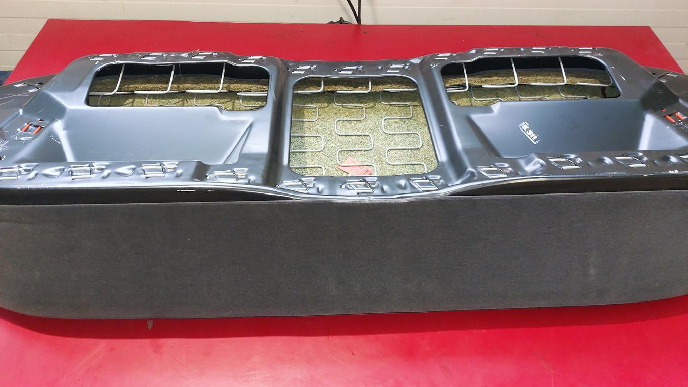 Seat Cover Rear Seat Bench Fabric Black Rear Mercedes W126 1269202546 ...