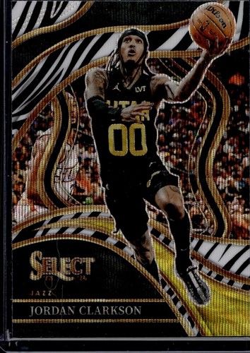2023-24 Panini Select - Courtside Jordan Clarkson #233 Zebra Prizm for ...