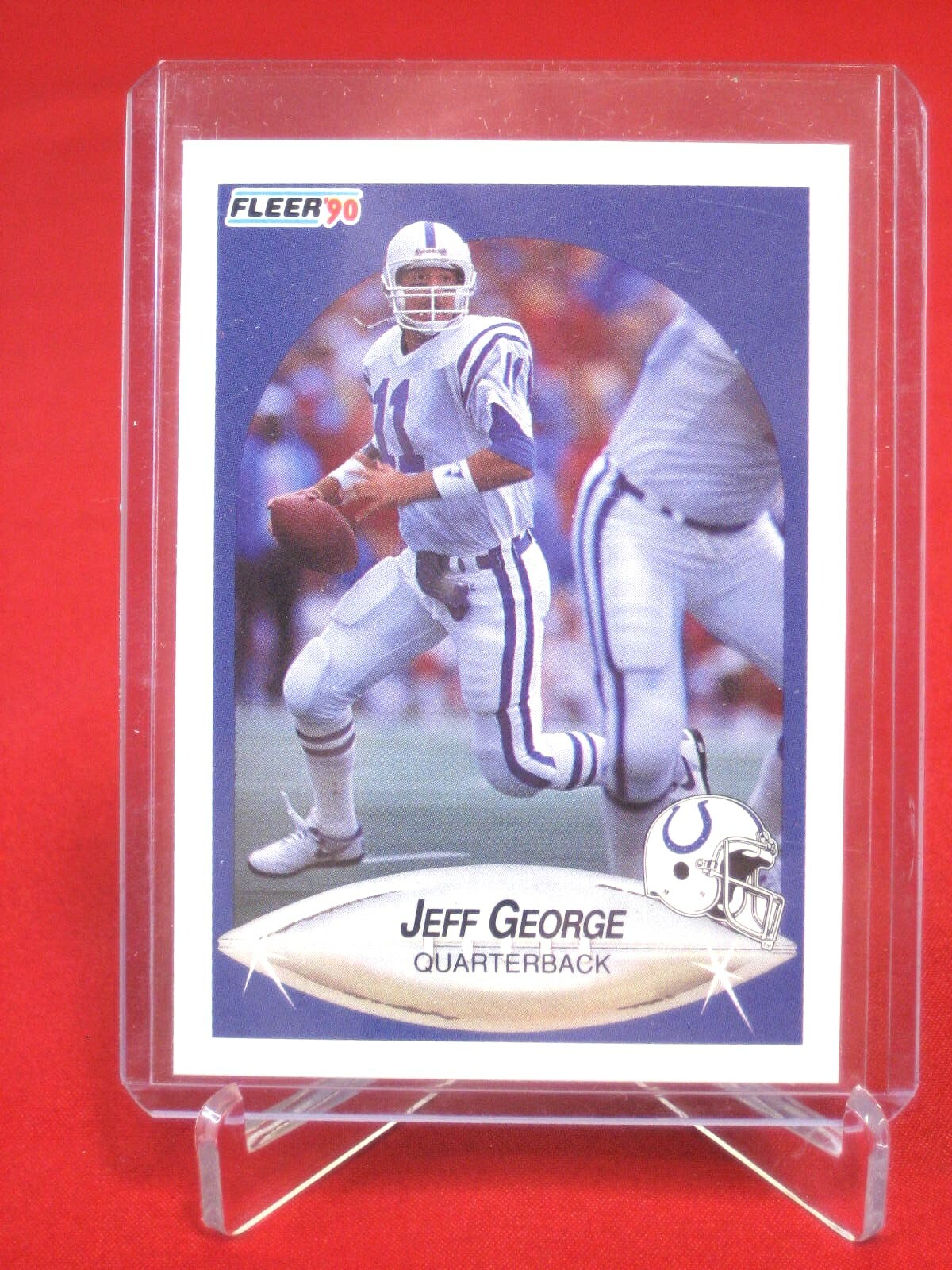 JEFF GEORGE Football Card NFL 1990 FLEER UPDATE #U-4 | eBay