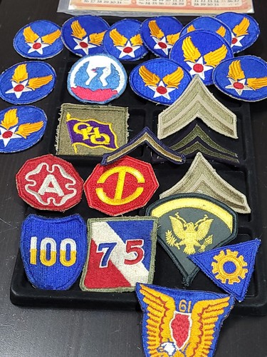Vintage WW2 US Military Patches Patch Collection | eBay