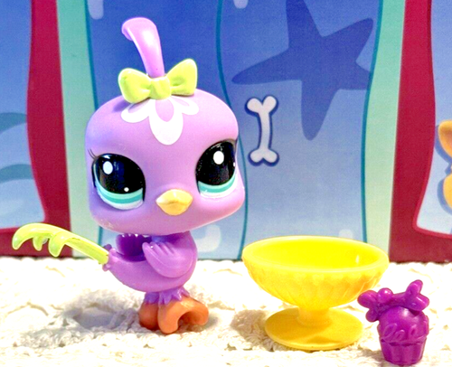 LITTLEST PET SHOP LPS AUTHENTIC LAVENDER QUAIL #2639 & ACCESSORIES | eBay