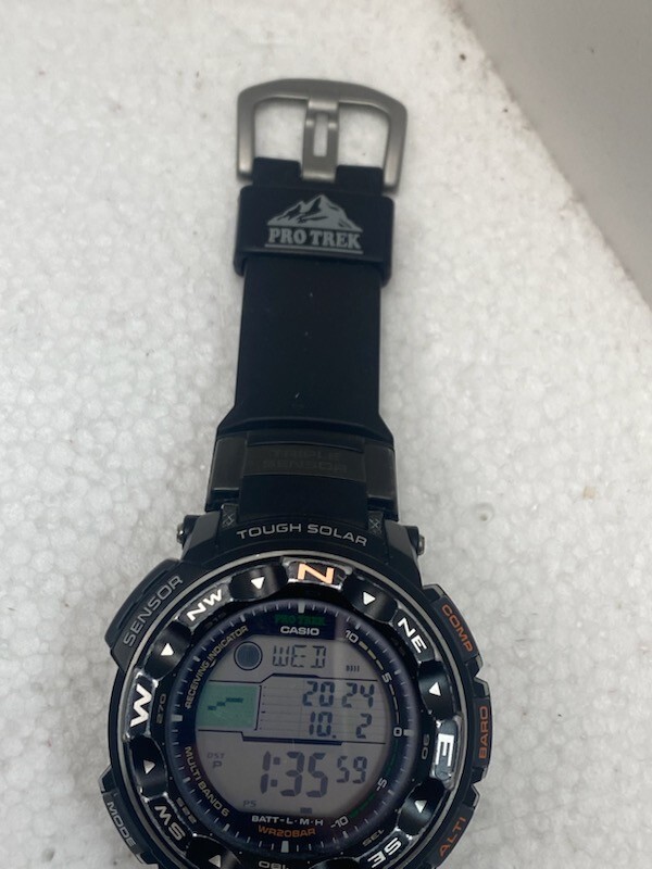 Casio Pro Trek PRW-2500 Protrek Triple Sensor Tough Solar Watch Used ...