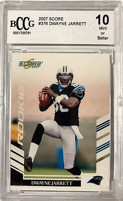 Dwayne Jarrett 2007 Panthers Score Rookie Card BCCG Graded 10 RC #376 ...