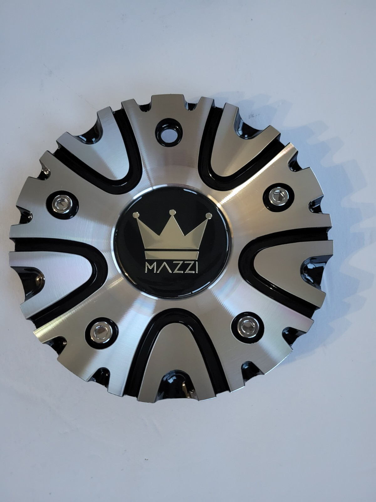 Mazzi Hype 351 Rims Wheels Center Cap C10351B Black Machined With Screw ...
