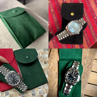 Velvet Watch Storage Pouch - Elegant Luxury, Dust-Proof, Multi-Color ...