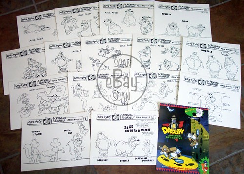 SCREWBALL SQUIRREL ANIMATORS MODEL SHEETS HANNA BARBERA Artist ...