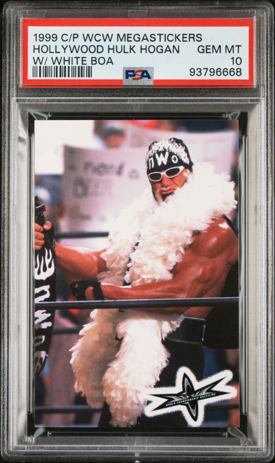 Hollywood Hulk Hogan 1999 WCW Sticker PSA Gem Mint 10 POP 2 Wrestling ...
