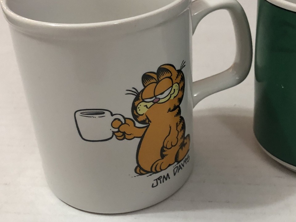 Vintage Enesco Garfield / Odie Coffee / Tea Mugs Cups Lot / Set of 3 ...