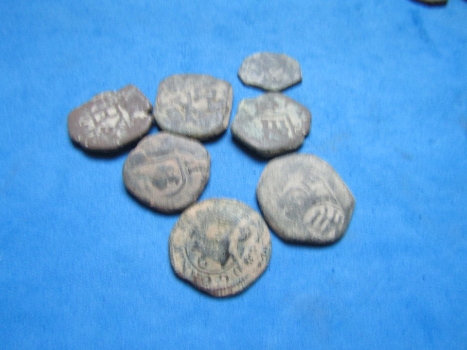 NICE!!! lot of (7) Spanish Cobb Pirate Coins | eBay