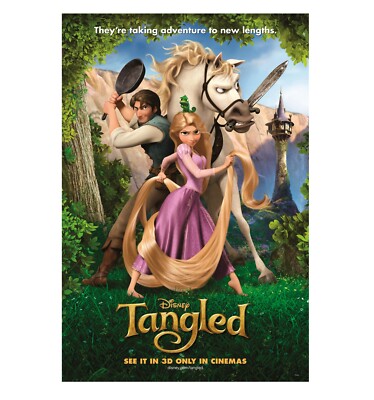 Tangled Movie Poster - 24" x 36" | eBay