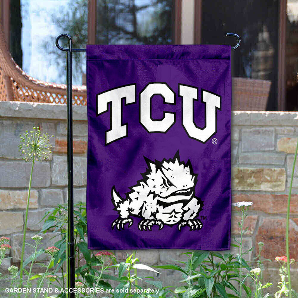 TCU Garden Flag Yard Banner | eBay