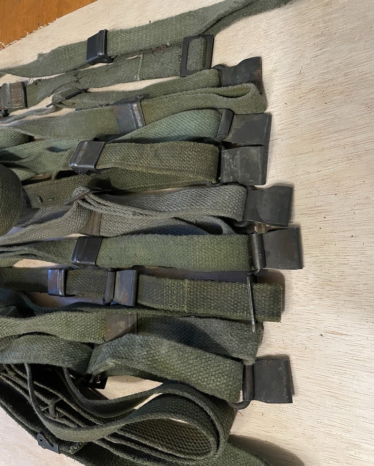 10 US Military Surplus M1 Garand,14,16, Canvas Rifle Slings Korea ...