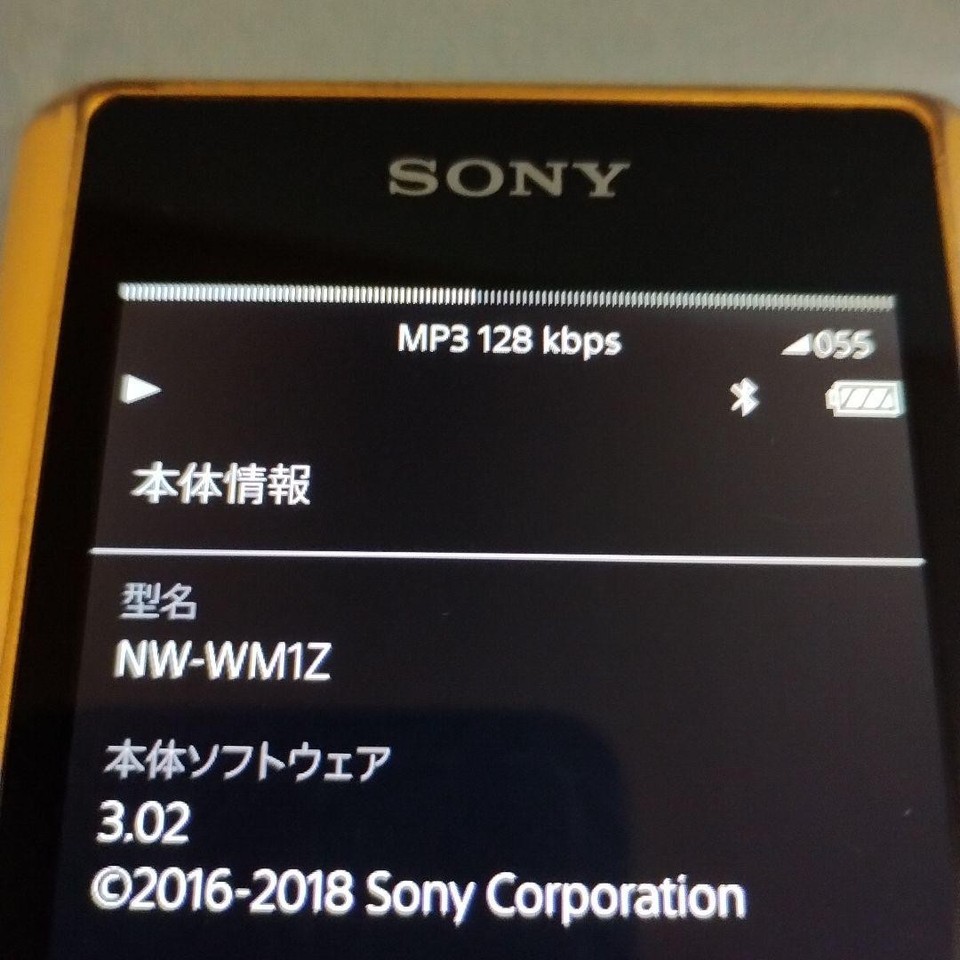 Sony NW-WM1Z NM Hi-Res Digital Audio Player Walkman Gold 256GB Working ...