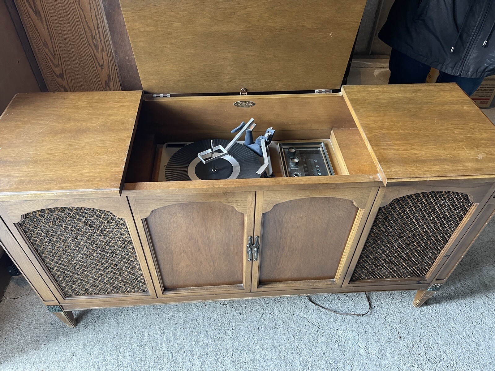 Antique Silvertone Stereo Radio Phonograph Model 7065/7068 | eBay