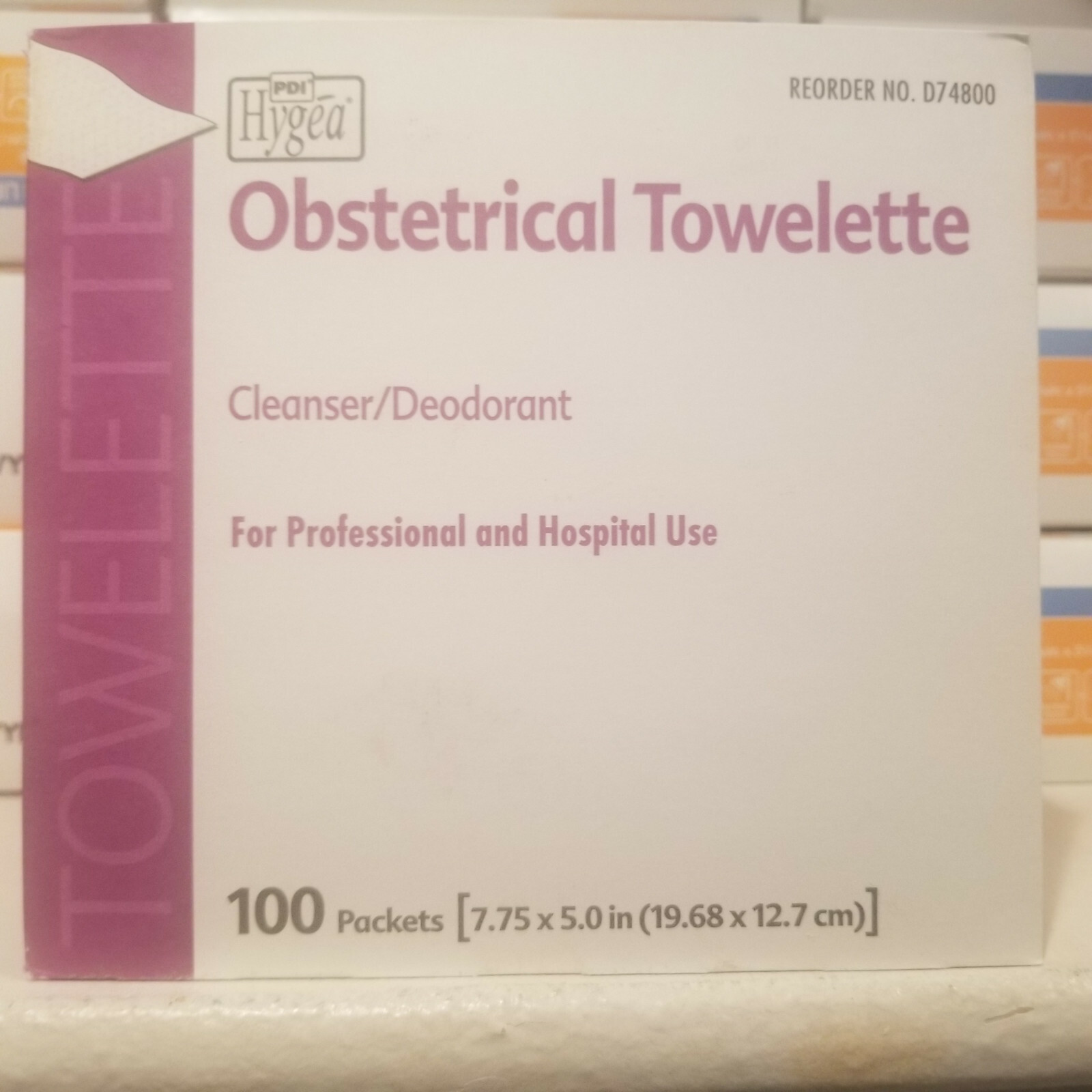Hygea Obstetrical Towlette Cleanser Deodorant Wipes 1,000 (10 boxes ...