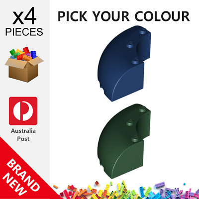 4x Genuine LEGO™ - Round Corner 6 x 6 x 2 Bricks - 87559 New Brick ...