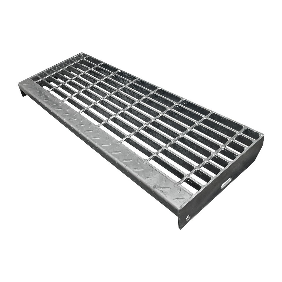 Metal Stair Tread Bar Grating Durbar Industrial Galvanised Self Colour ...