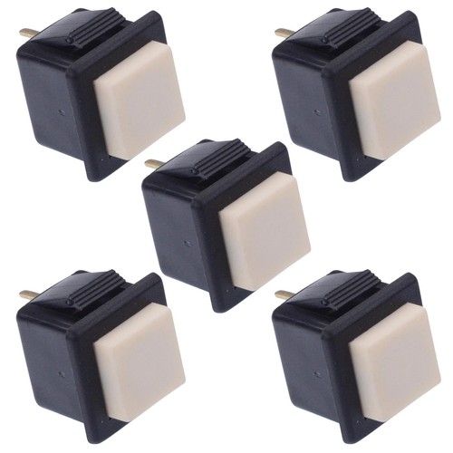 5 x 1442N White On-(Off) Normally Closed Momentary Push Button Switch ...