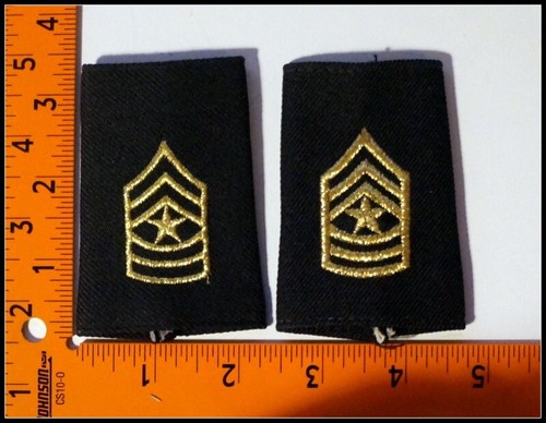 Military Patches US Army Rank Pair Sergeant Major Epaulets New Old Stock #T837 | eBay