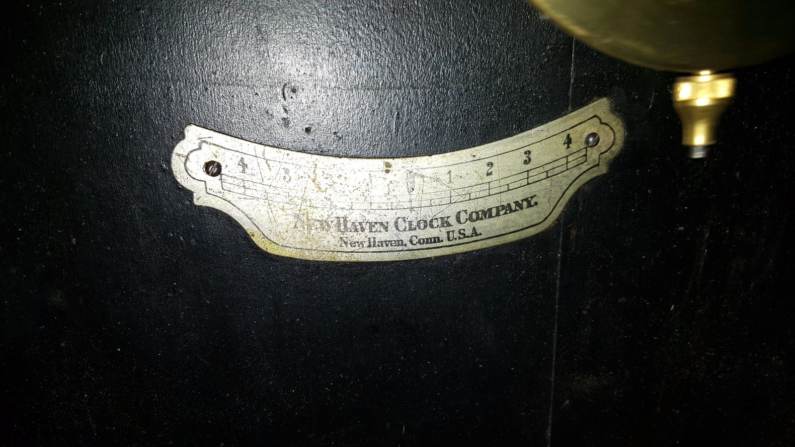 Antique Orig New Haven Clock Co. "Sauers extracts" Richmond VA ...