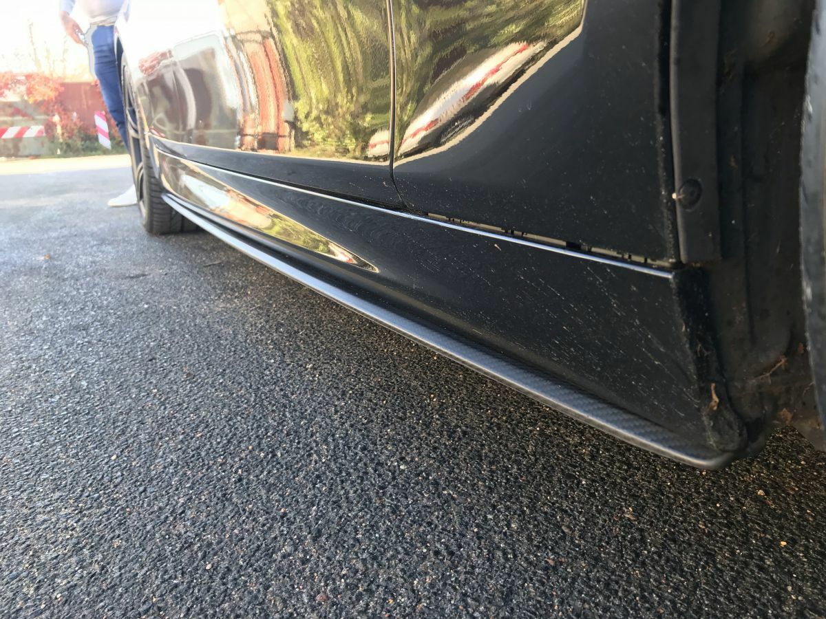 A7 4G Performance Aero sideskirt blades Carbon side splitters Sill ...