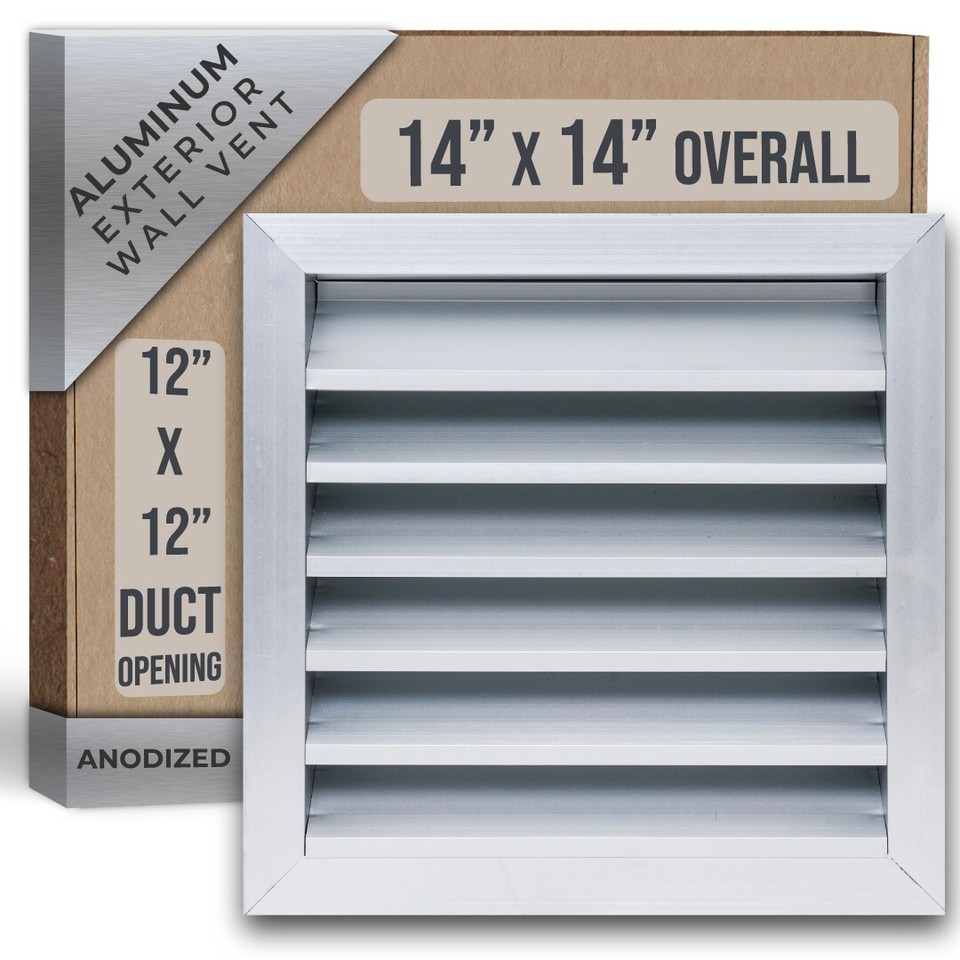 Aluminum Exterior Wall Vent for Crawlspace, Outdoor, Doors Rust Proof ...