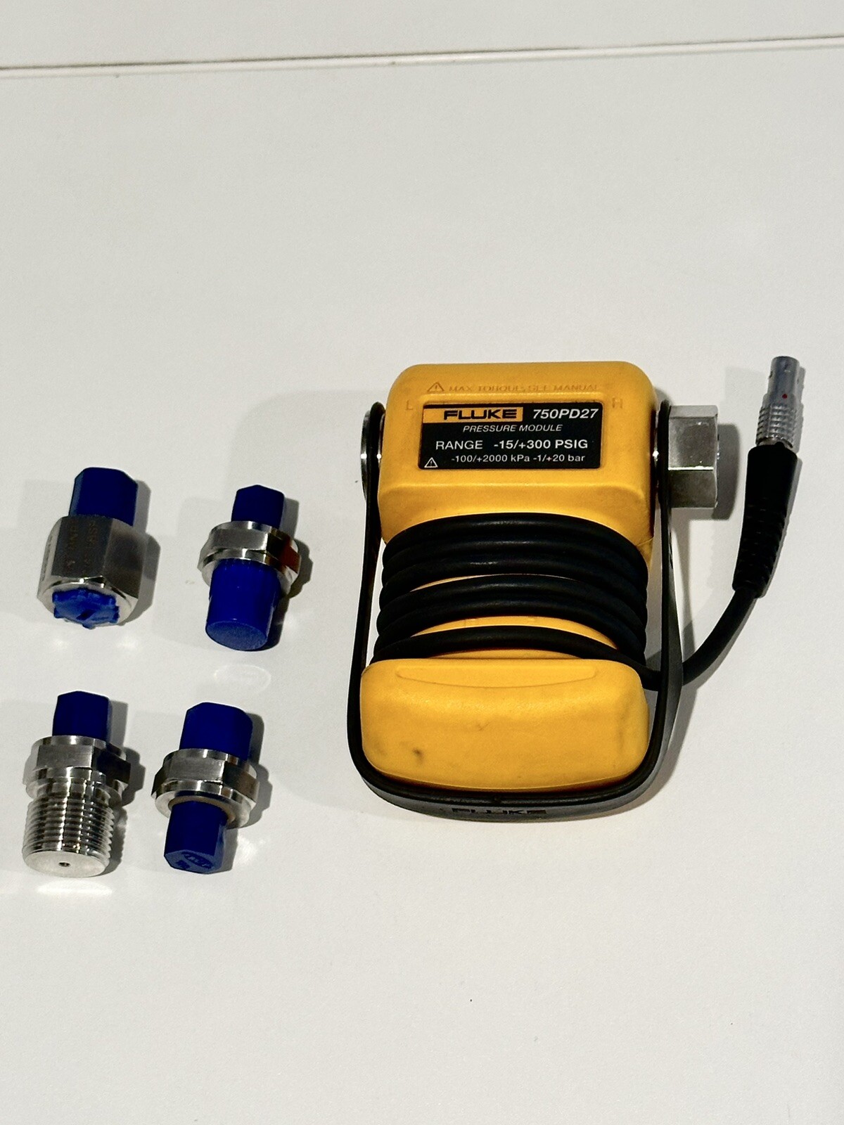 FLUKE 750PD27 Pressure Module Range -15 / 300 PSIG, -100 / 2000 KPa, -1 ...