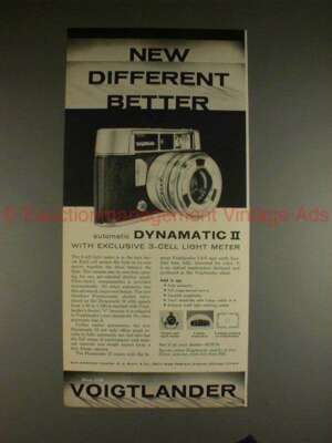 1961 Voigtlander Dynamatic II Camera Ad - Different!! | eBay