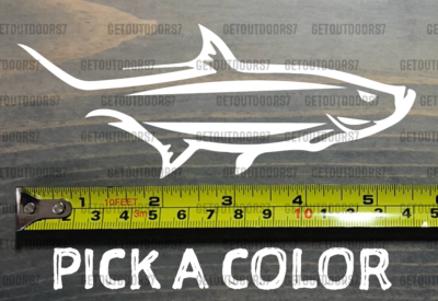 Tarpon Sticker Decal Fish 5.5" DIE Cut Yeti Fishing Costa Pelagic AFTCO ...