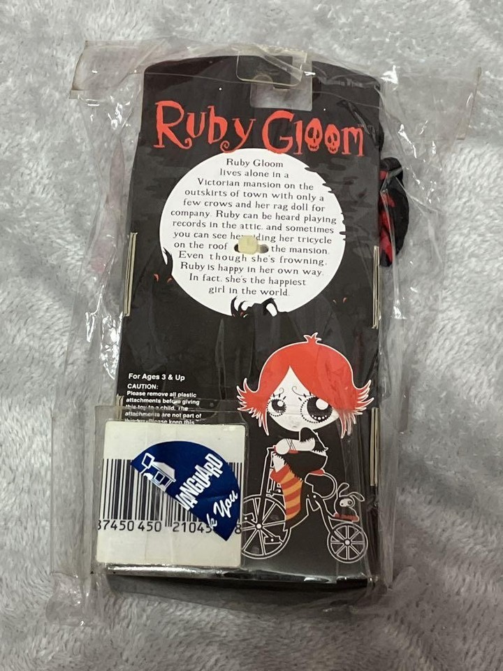Ruby Gloom Plush Doll Rare Collectible Unopened Long Stored Figure ...