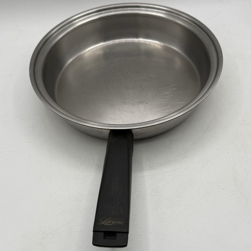 VTG Lifetime Cookware 18/8 Stainless Steel USA Made 9” Shallow Skillet ...