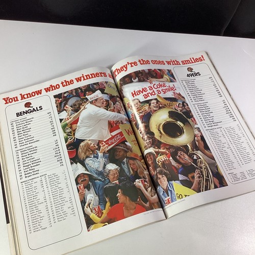 NFL Super Bowl XVI Magazine 1982 49ers Bengals Montana Layne Great Ads ...