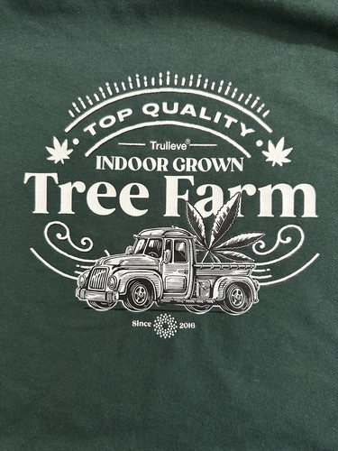 TRULIEVE Dispensery Tree Farm Tee Shirt Medium Cannibis Pickup Truck | eBay