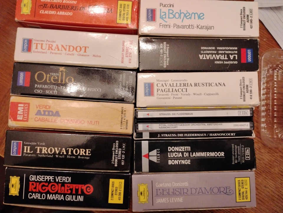 Lot of 12 Opera CD boxed sets, London, EMI, Teldec and more | eBay