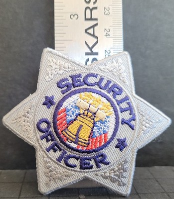 Security Officer Patch - Silver Star | eBay