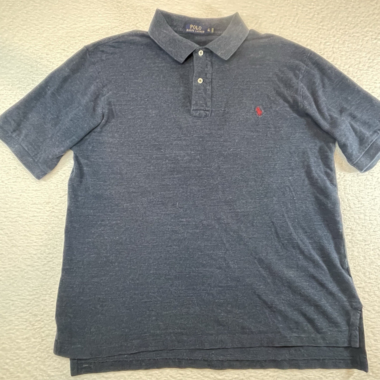 Polo Ralph Lauren Men’s Polo Shirt, Dark Blue Size Lt - Gem