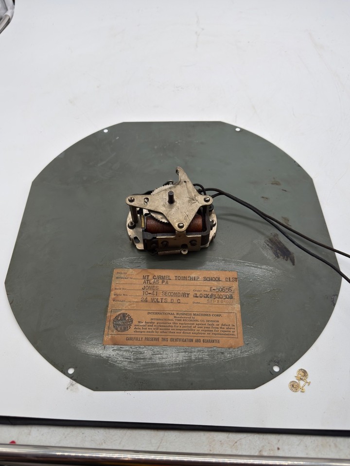 Vintage International Time Recording Co. Clock Face Dial frame ...