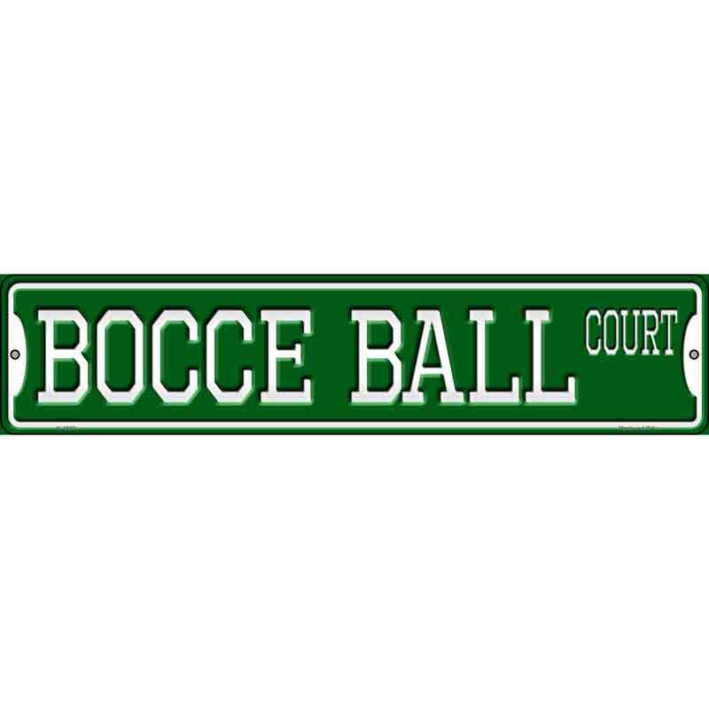 Bocce Ball Court Novelty Small Metal Street Sign | eBay